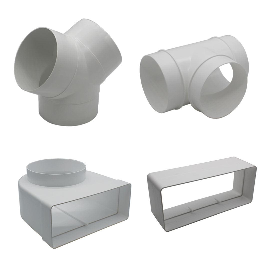 PVC plastic duct and fittings at competitive prices